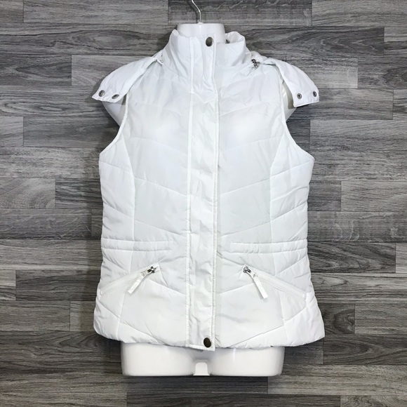 American Rag | Jackets & Coats | American Rag White Puffer Vest Faux ...